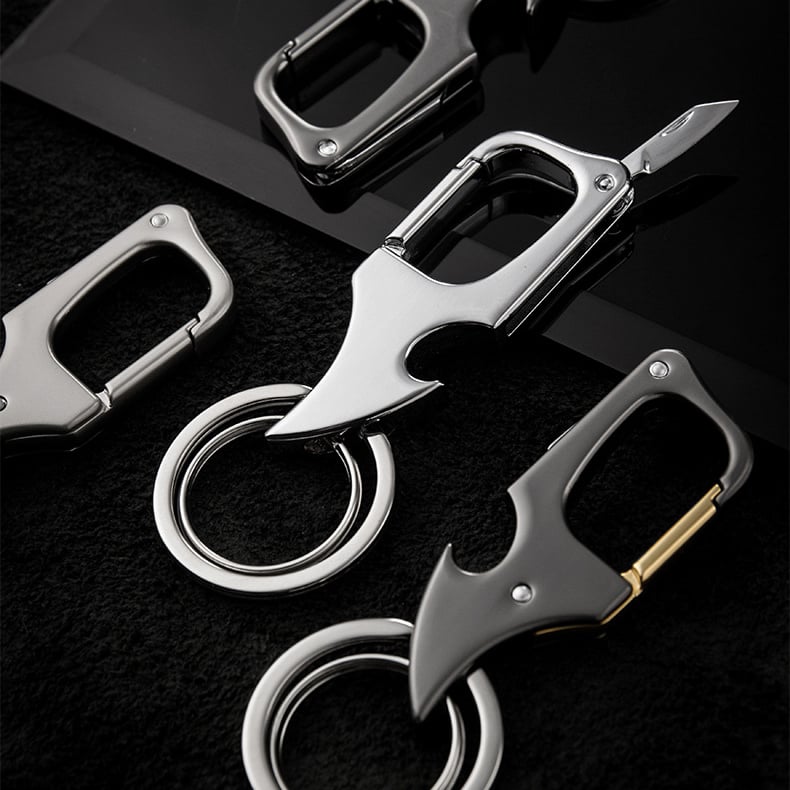 🔥49% OFF🔥Multifunctional pendant bottle opener metal double ring key c ...
