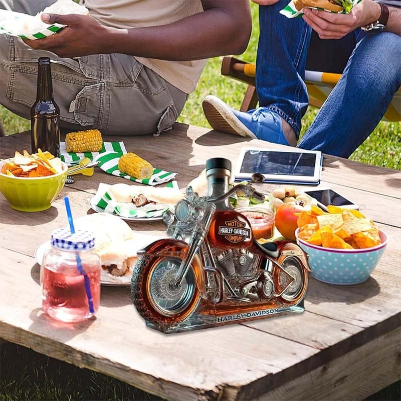 Creative Motorcycle Glass Wine Bottle – unitmotor