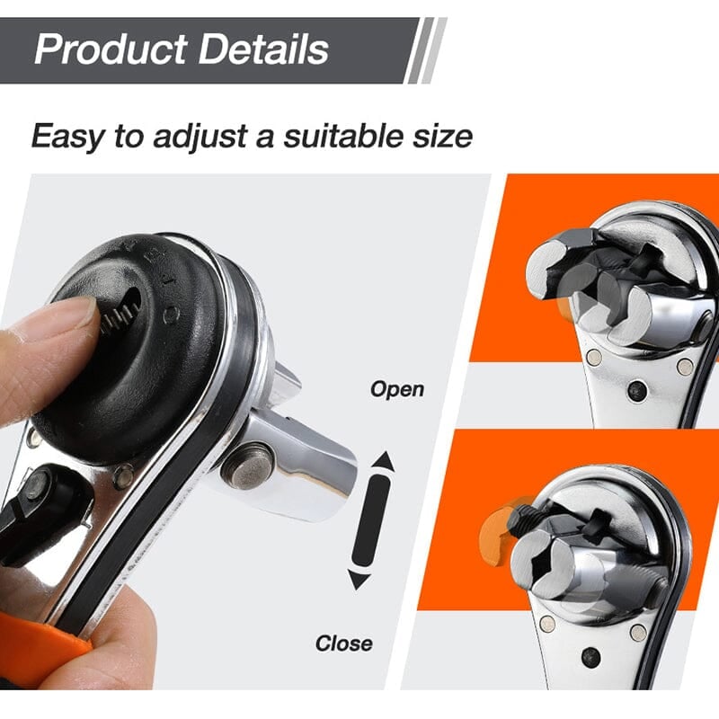 Hot Sale 49% OFF - Adjustable Ratchet Wrench-unitmotor™