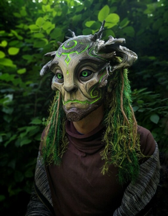 Green Man Forest Spirit Mask Costume Accessories Masks-unitmotor™