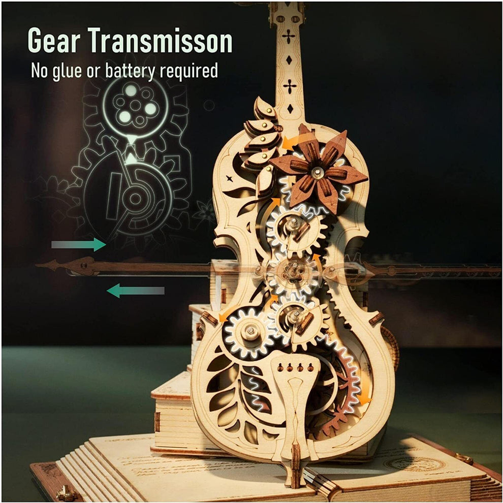 DIY Wooden Cello, Self Playing Musical Instrument, Magic Music Box, Co ...