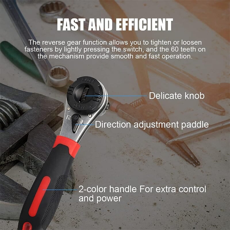 Hot Sale 49% OFF - Adjustable Ratchet Wrench-unitmotor™